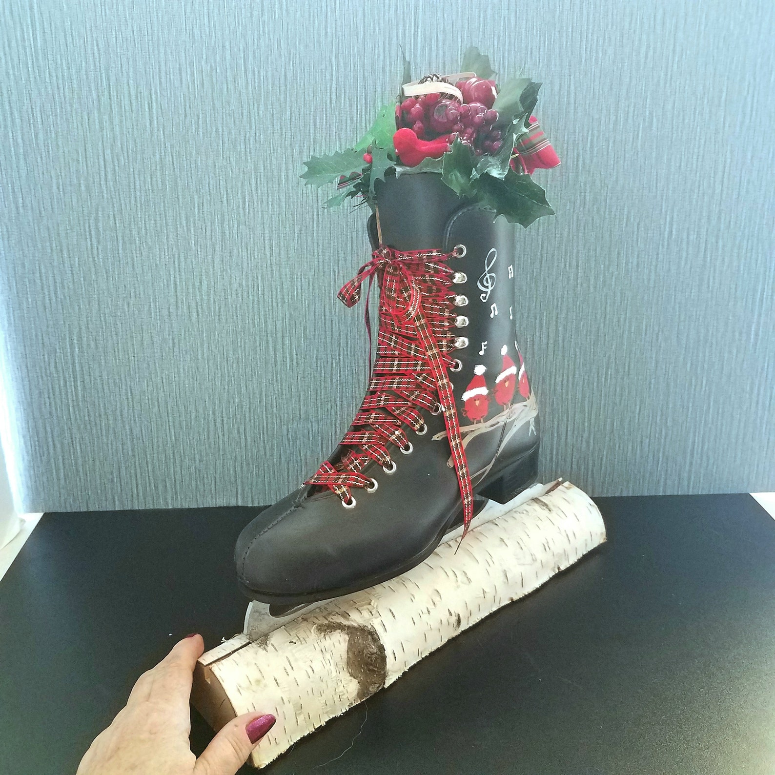 Vintage Ice Skate Christmas Decoration, Real Figure Skate Mantle ...