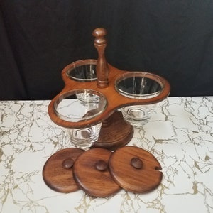 Retro Wooden Condiment Server, 1968 Styson Relish Caddy - Etsy