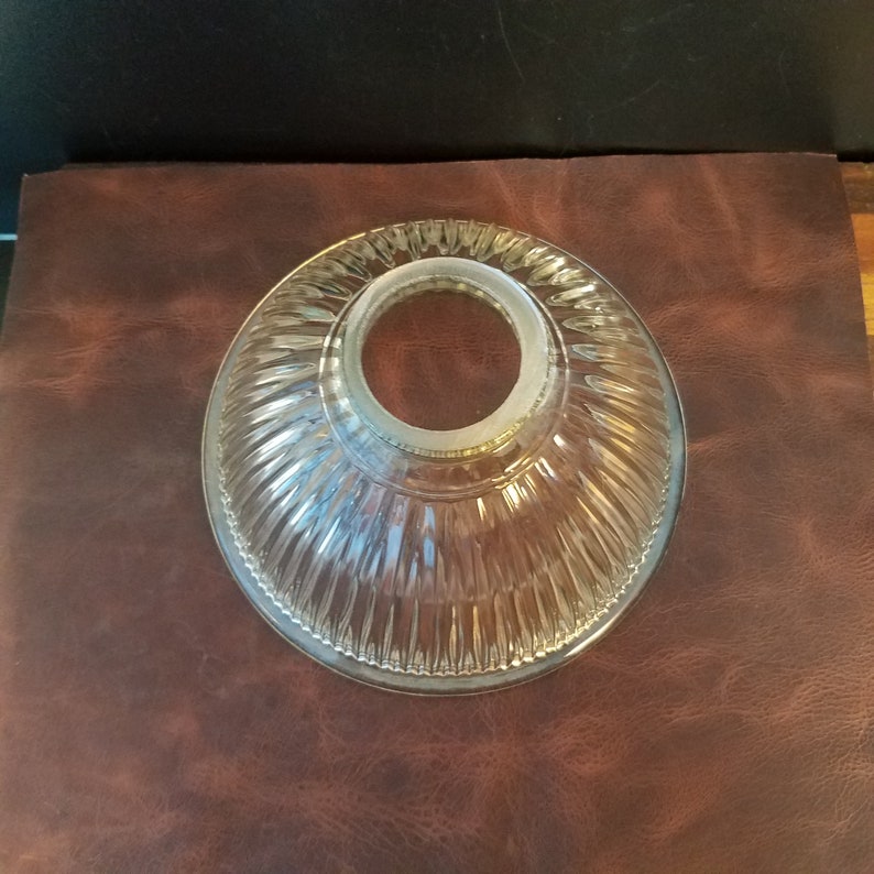 Vintage Ribbed Clear Glass Dome Pendant Shade 2.25 Inch - Etsy