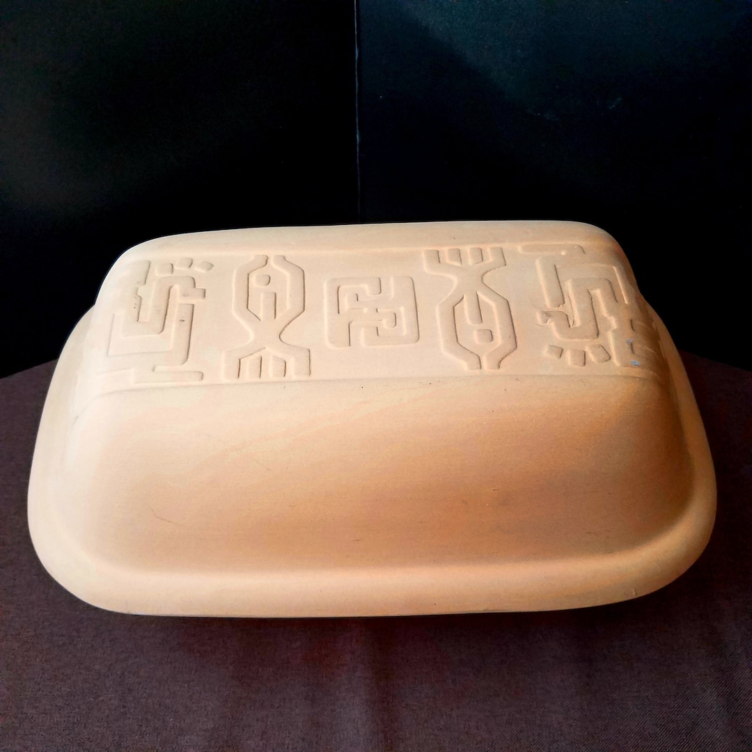 Vintage Clay Chicken Cooker, Chicken Brick, Terra Cotta Chicken Roaster ...