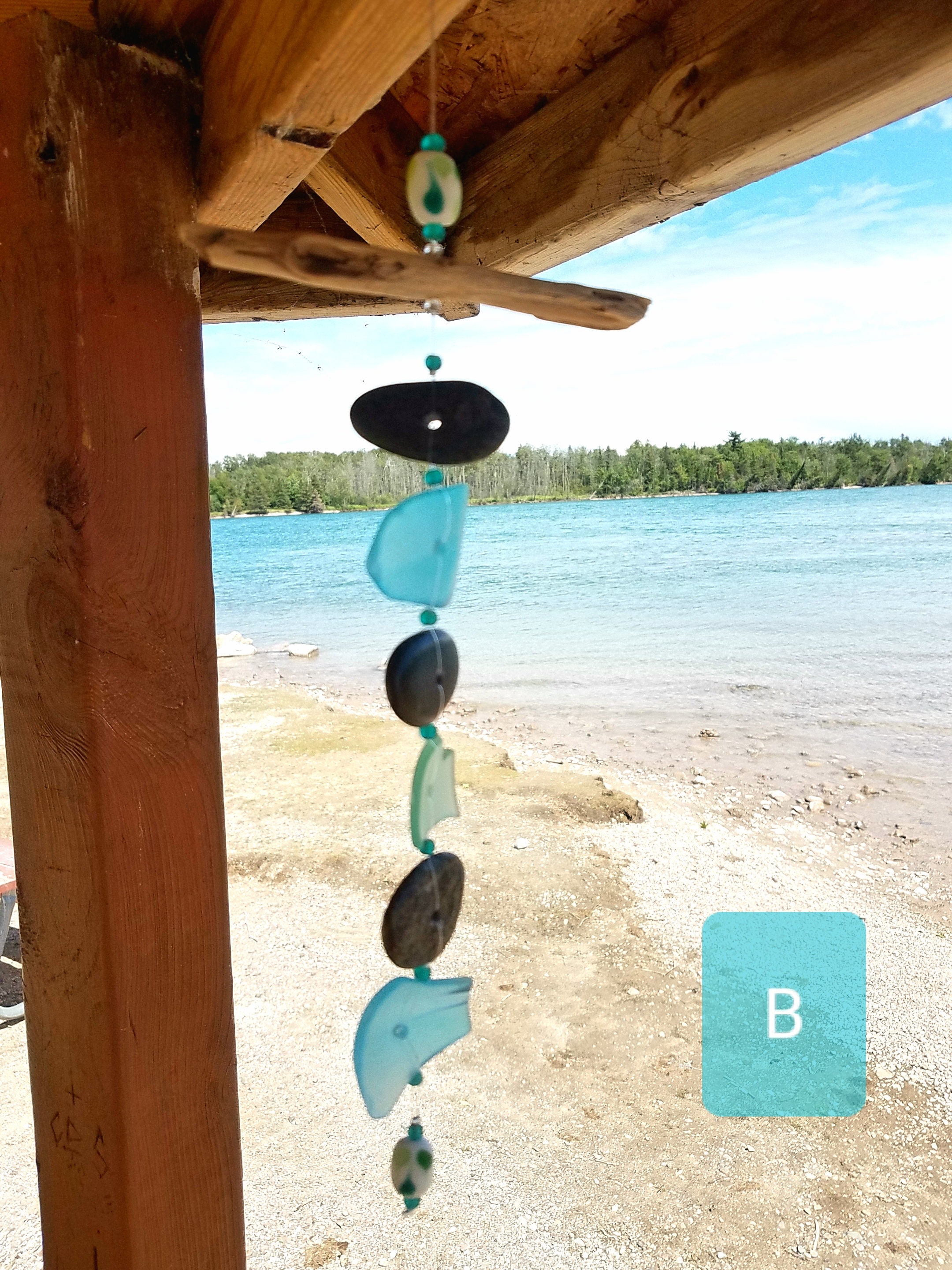 Off the Beach Wind Spinners. Sun Catcher. Glass Garland. | Etsy