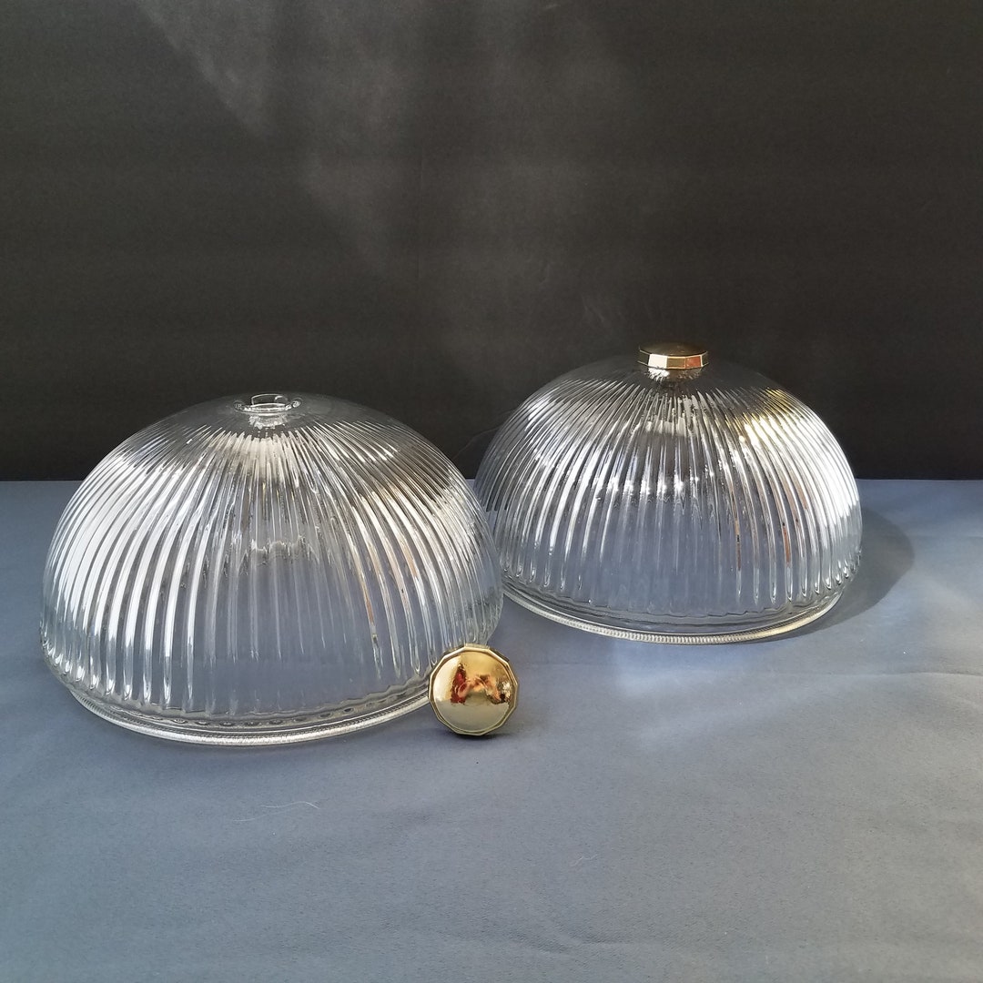 Clear Ribbed Ceiling Dome Light Cover, 7.75 Inch Fitter, Replacement ...
