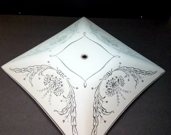 Square Glass Light Shade - Etsy