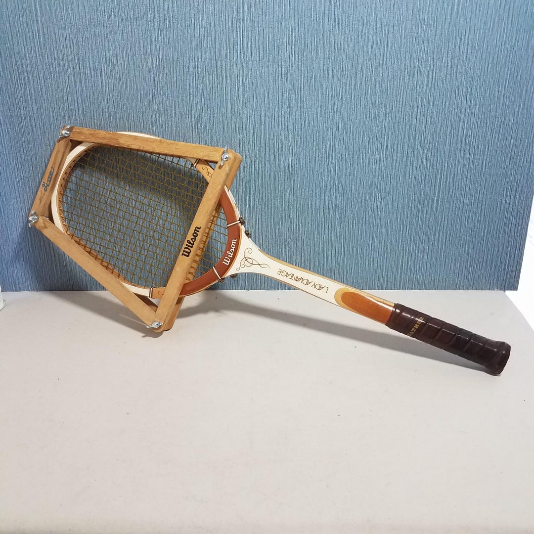 1979 Wilson Lady Advantage Tennis Racket With Racket Press, Antique ...