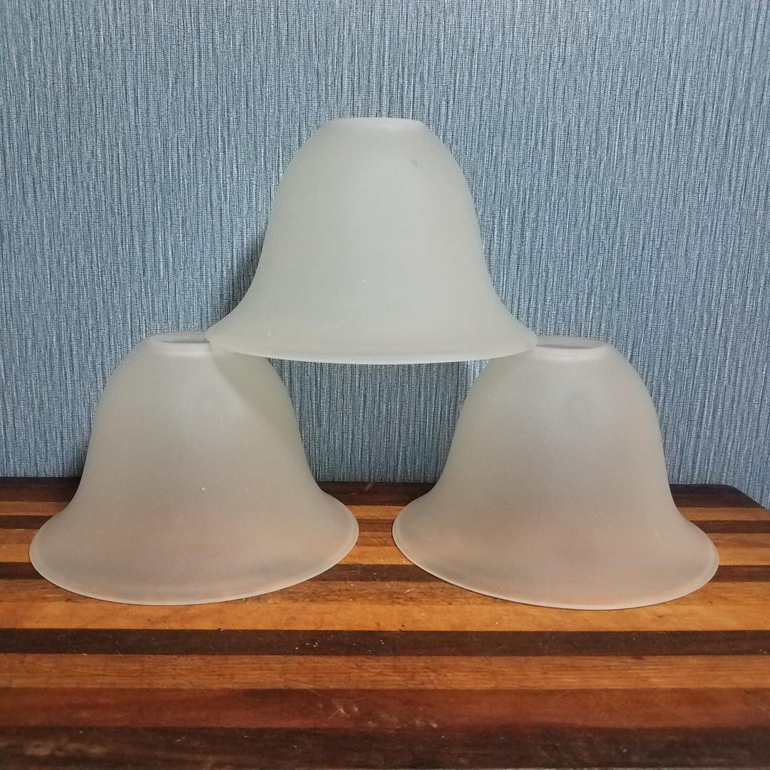 Matte Frosted Glass Pendant Shades, 1.75 Inch Neckless Fitter ...