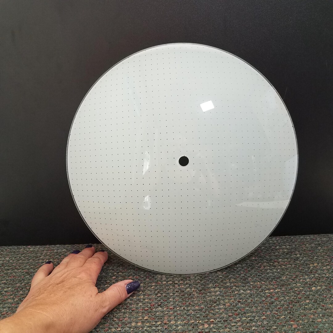 White Polka Dot Round Ceiling Light Cover, 11.5 Inch, Retro Ceiling ...