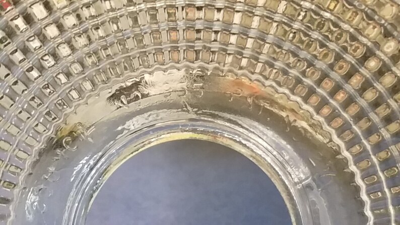 Vintage Notched 6 Glass Torchiere Shade 2.5 Inch - Etsy