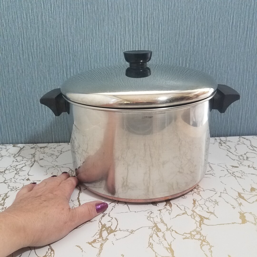 Vintage Revere Ware 6 Quart Sauce Pan With Lid, Clinton IL, 6 Qt Copper ...