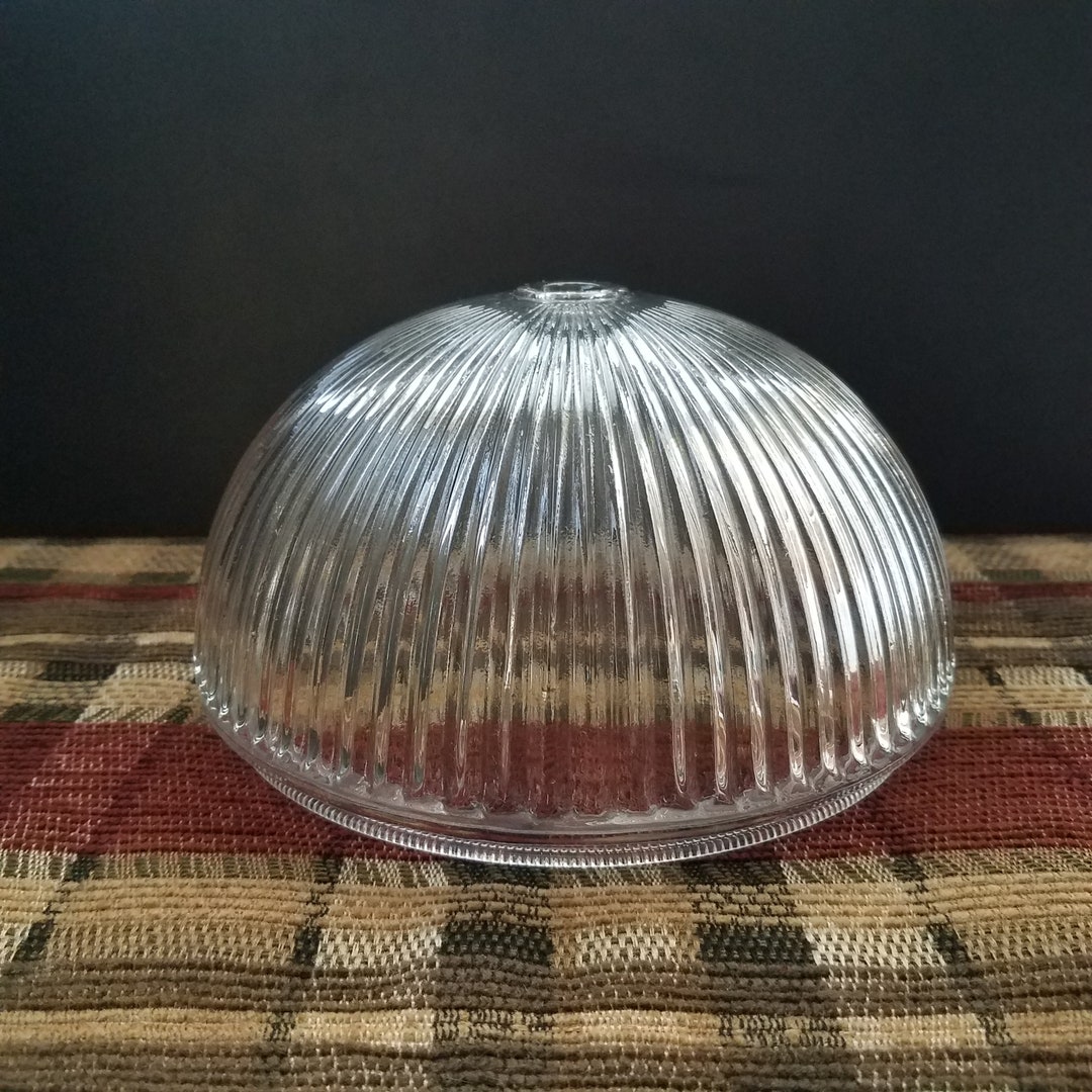 Clear Ribbed Ceiling Dome Light Cover, 7.75 Inch Fitter, Replacement ...