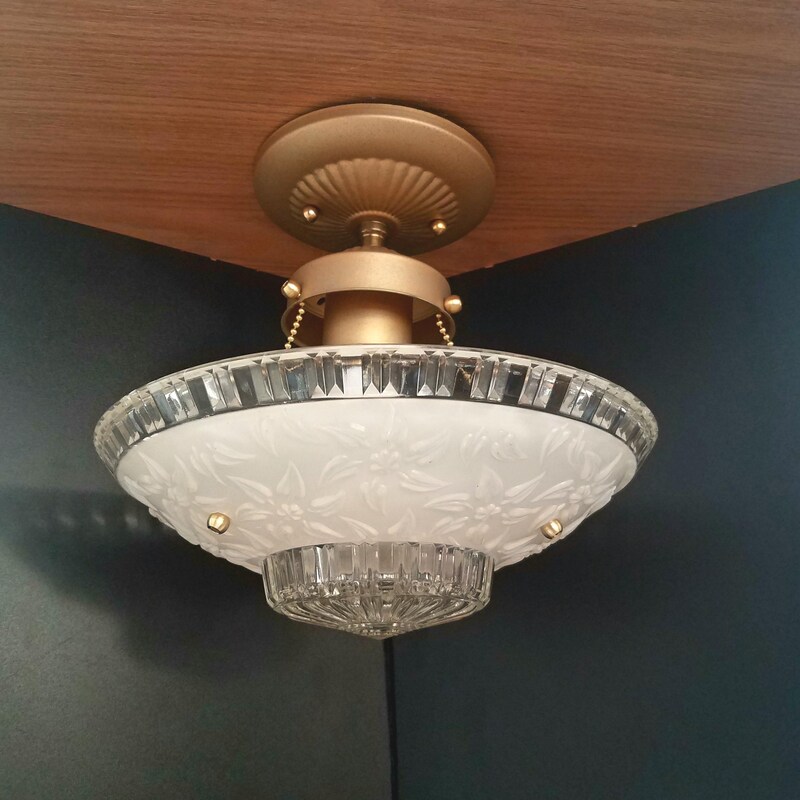 1940s Light Fixture - Etsy