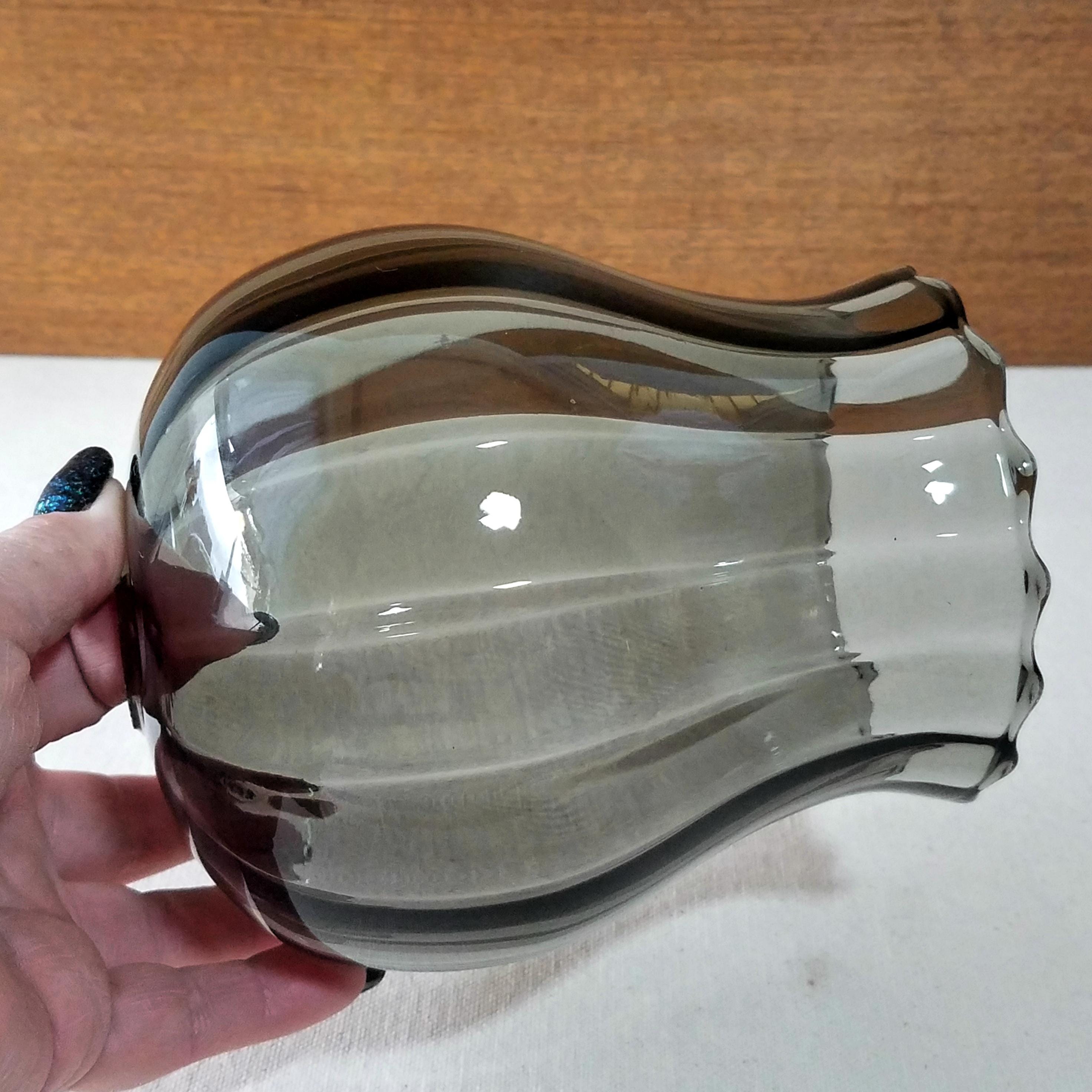 Smokey Grey Glass Pendant Shade, 1 1/8 Inch Neckless Fitter, Smokey ...