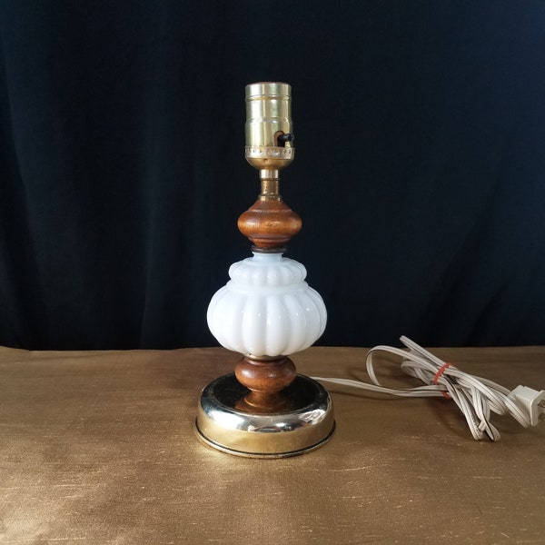Milk Glass Lamp Etsy