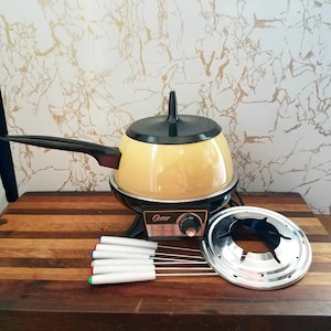 Retro Oster Electric Fondue Pot Harvest Gold Mini Electric - Etsy