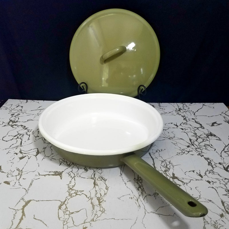 Enamel Pan With Lid - Etsy