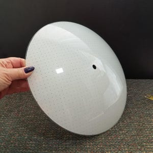 White Polka Dot Round Ceiling Light Cover, 11.5 Inch, Retro Ceiling ...