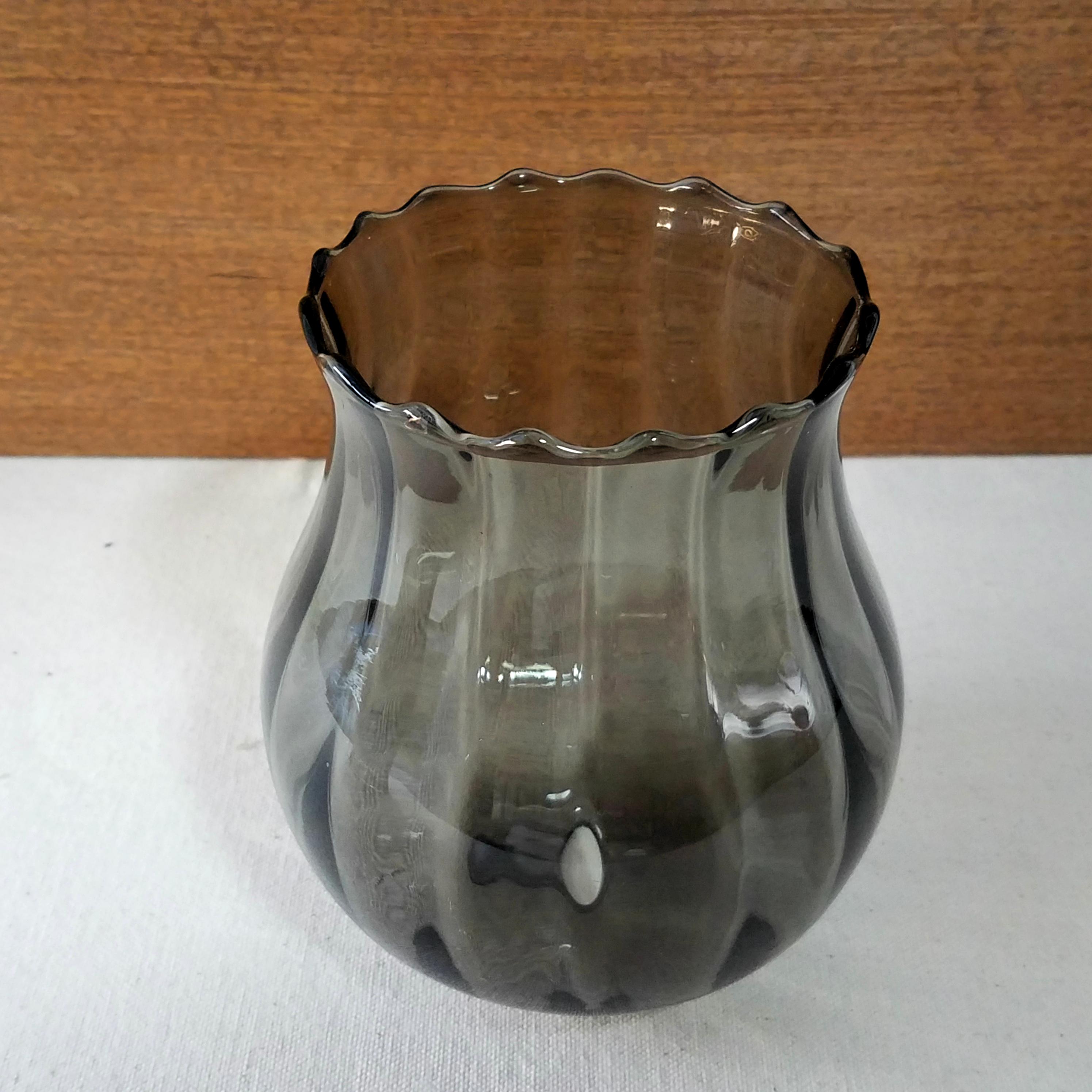 Smokey Grey Glass Pendant Shade, 1 1/8 Inch Neckless Fitter, Smokey ...
