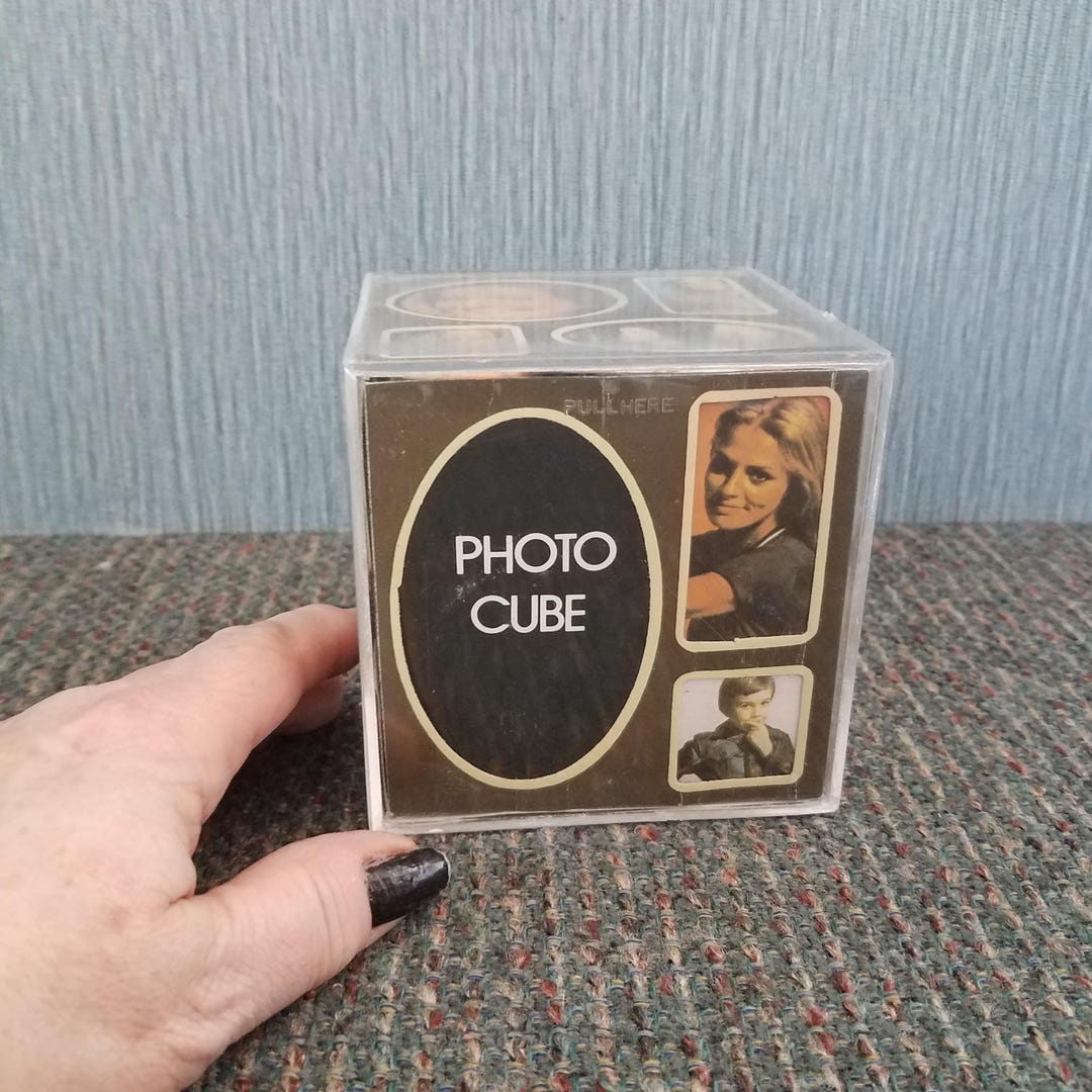 Retro 1970's Plastic Photo Cube, Original Cheesy Ad Photos, 70's ...