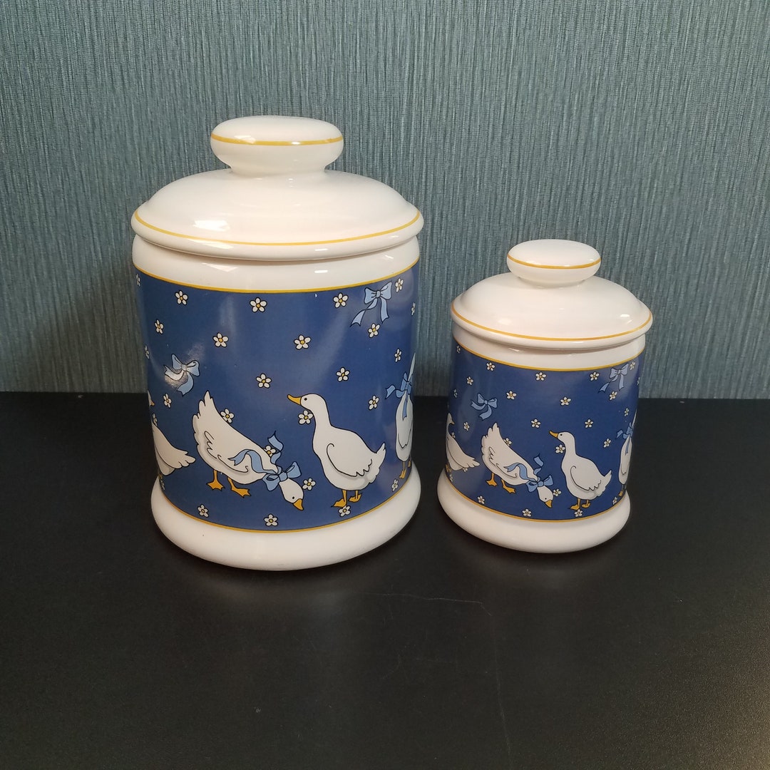 Vintage Country Goose Cookie Jar or Stash Jar 1970's - Etsy