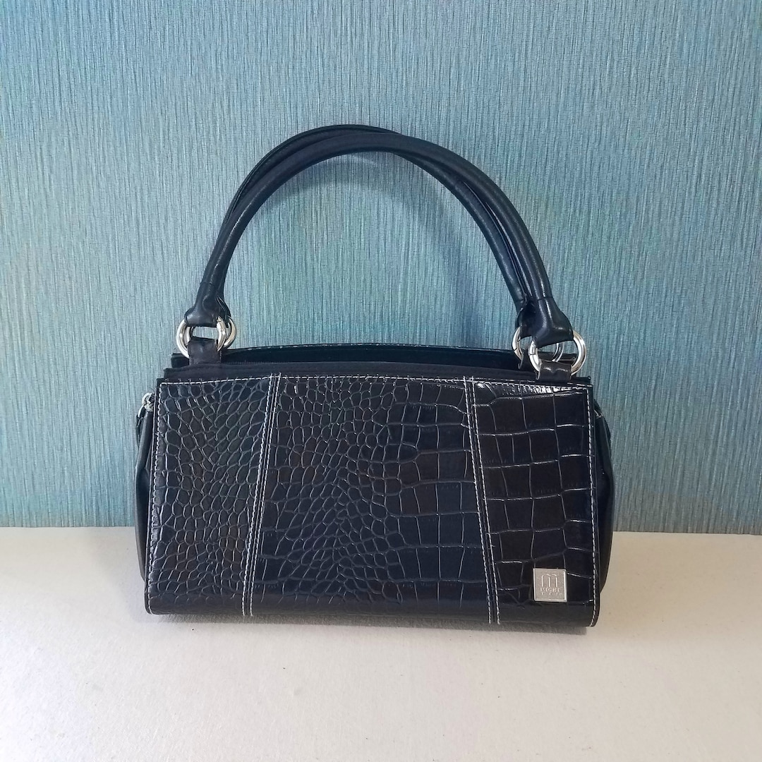 Miche Purse Cover, Black Faux Leather Purse Cover, Miche Magnetic Purse ...