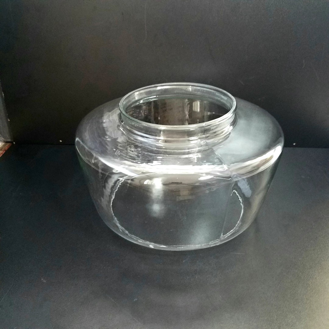 Large Clear Glass Light Cover, 5 7/8 Inch Fitter, Ceiling Fixture Shade ...