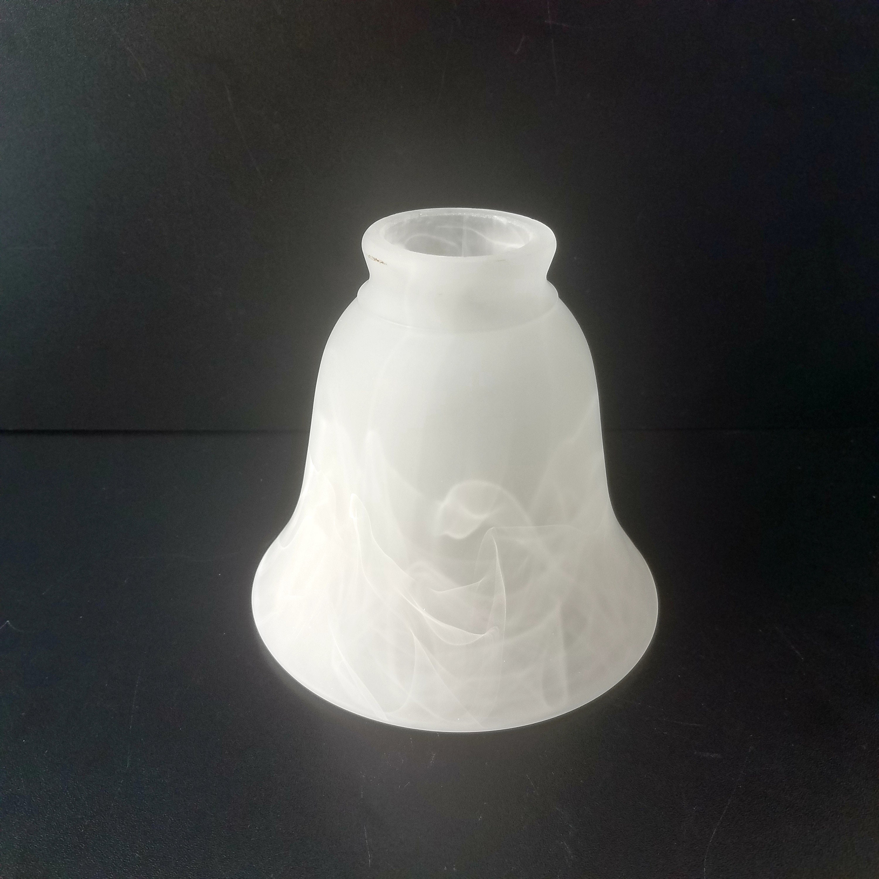 Vintage Marbled Alabaster Glass Pendant Shade, 2 1/8 Inch Fitter ...