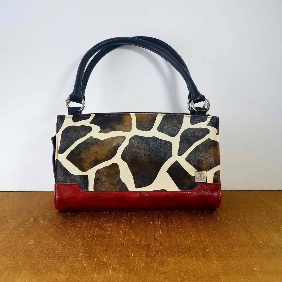Miche Purse Cover, Cowskin and Shiny Red Purse Cover, Miche Purse Shell ...