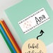Boho, Neutral Student Nametags, Alphabet Desk Plate, Classroom Name ...