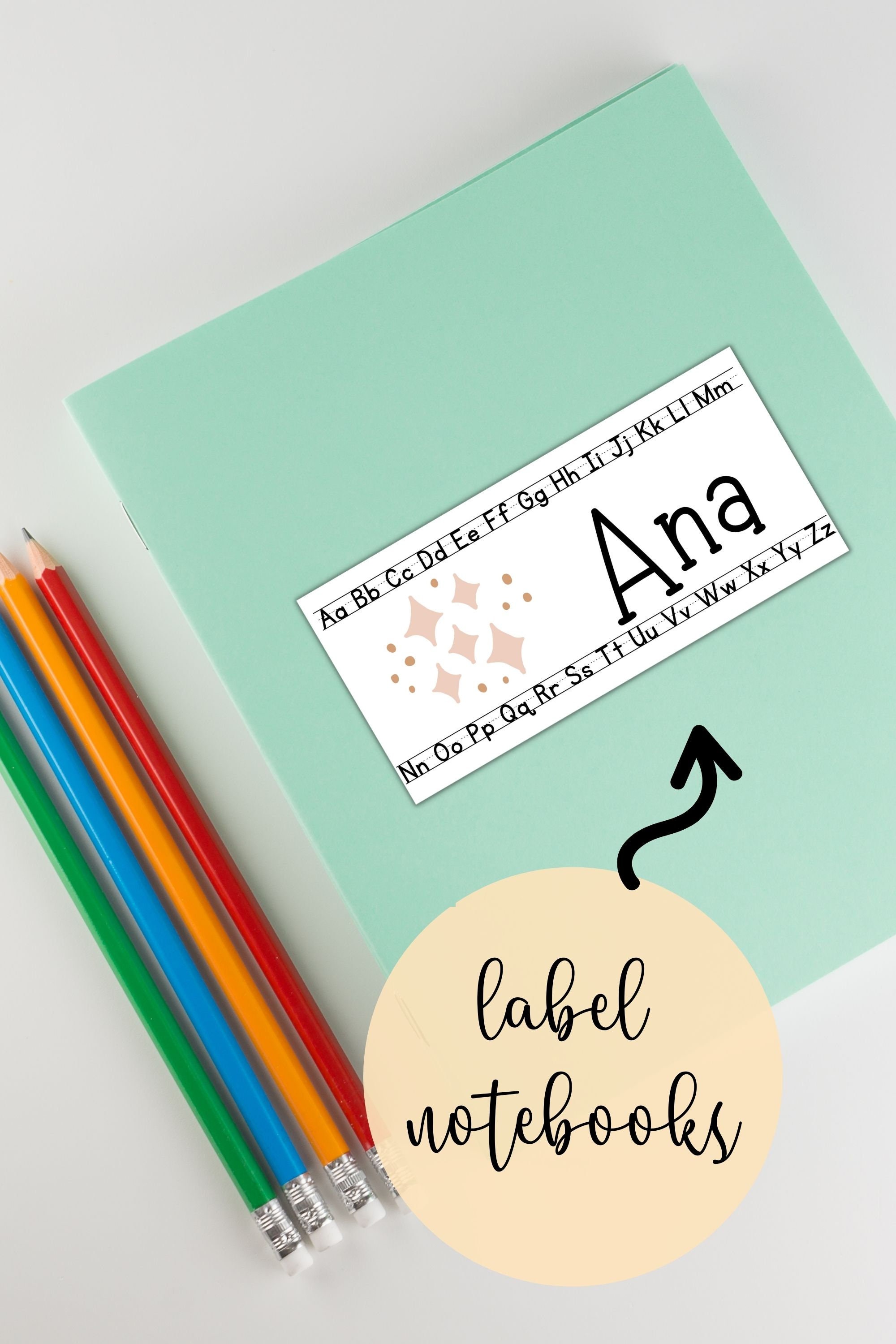 Boho Neutral Student Nametags Alphabet Desk Plate Classroom - Etsy