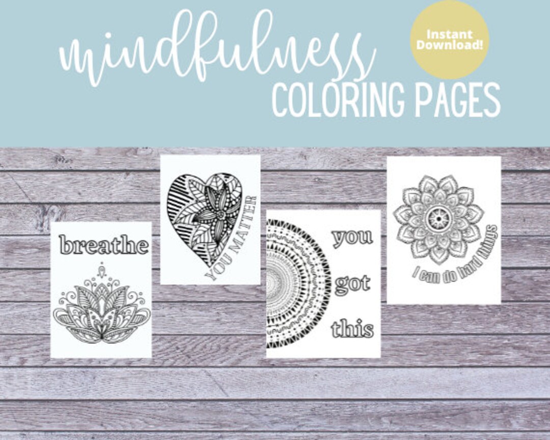 Mindfulness Coloring, Zentangle, Calm Coloring Pages, Mindful Student ...