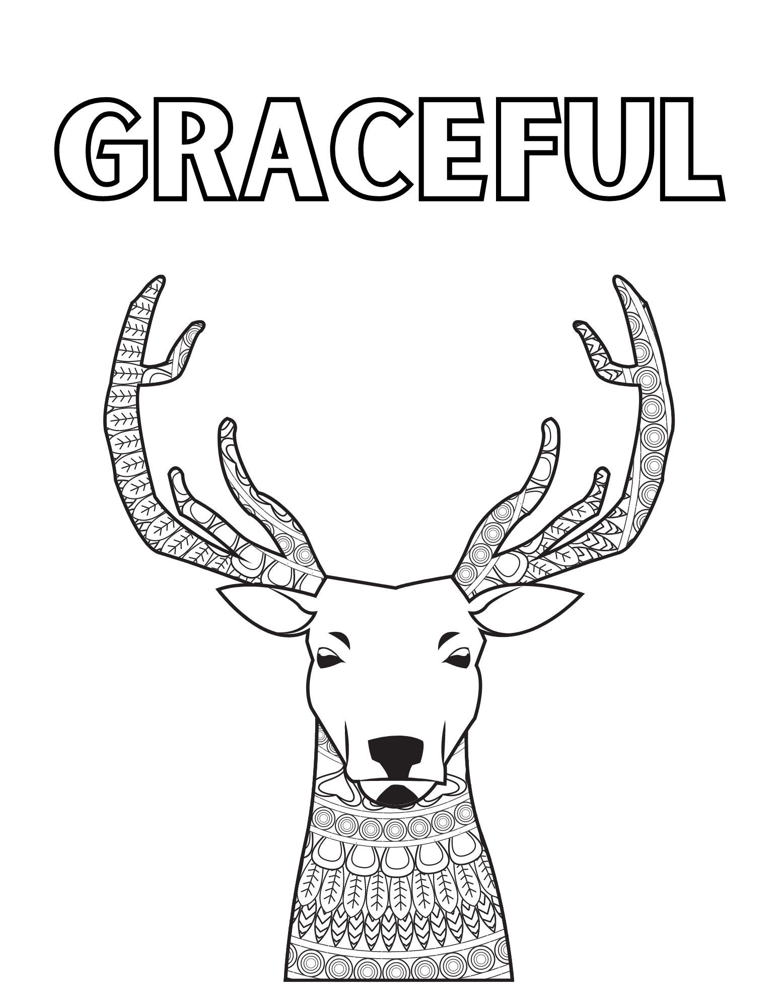 Character Trait Coloring Pages Mandala Animal Theme Mindful - Etsy