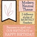 Modern Neutral Birthday Wall Classroom Decor, Birthday Banner, Birthday ...