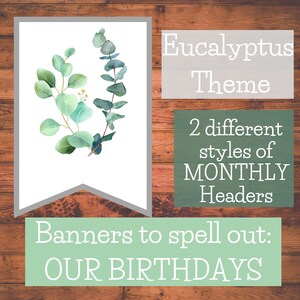 Birthday Wall Classroom Decor, Birthday Banner, Birthday Bunting ...