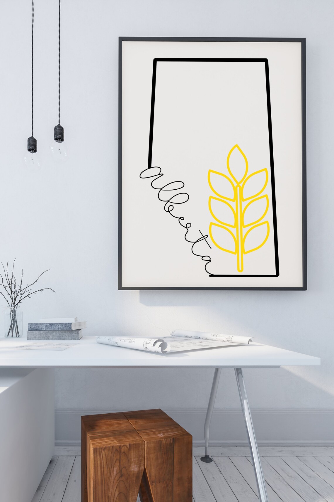 Alberta, Canada Wheat Field, Alberta Map, Alberta Wheat, Digital ...