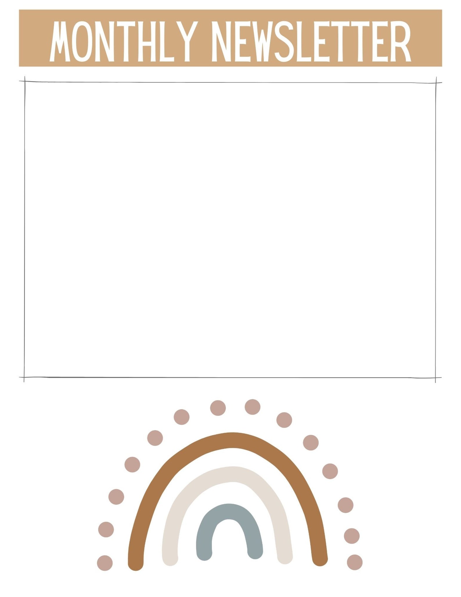 Boho Rainbow Meet the Teacher Newsletter Templates (canva Templates) - Etsy