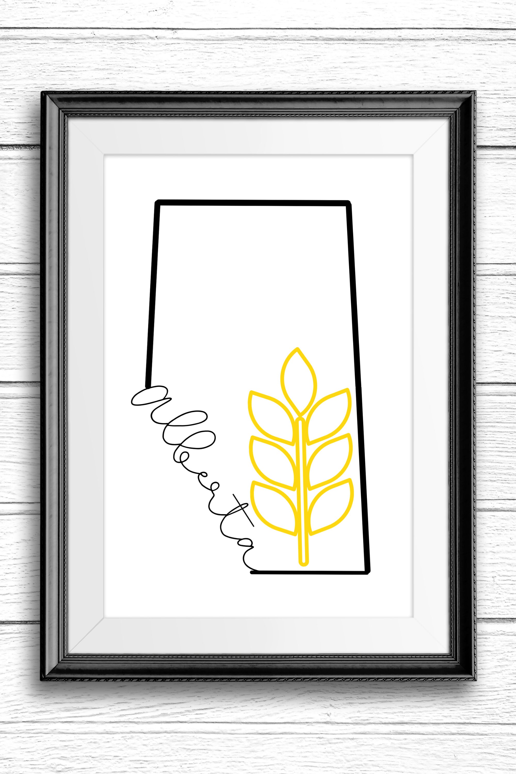 Alberta, Canada - Wheat Field, Alberta Map, Alberta Wheat, Digital ...