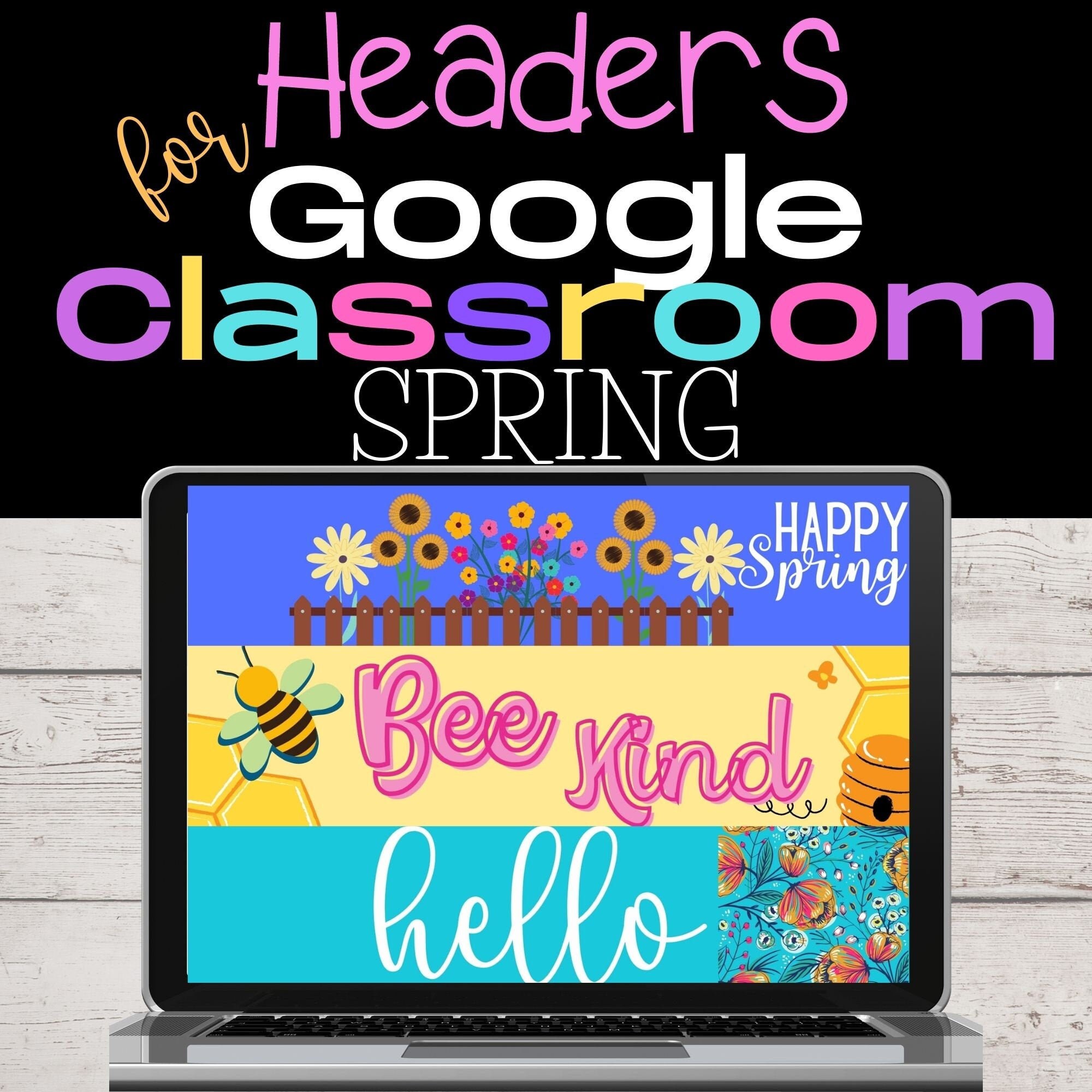 Spring Google Classroom Headers - Etsy