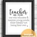 Teacher Definition Print, Dictionary Style, Educator Gift (digital ...