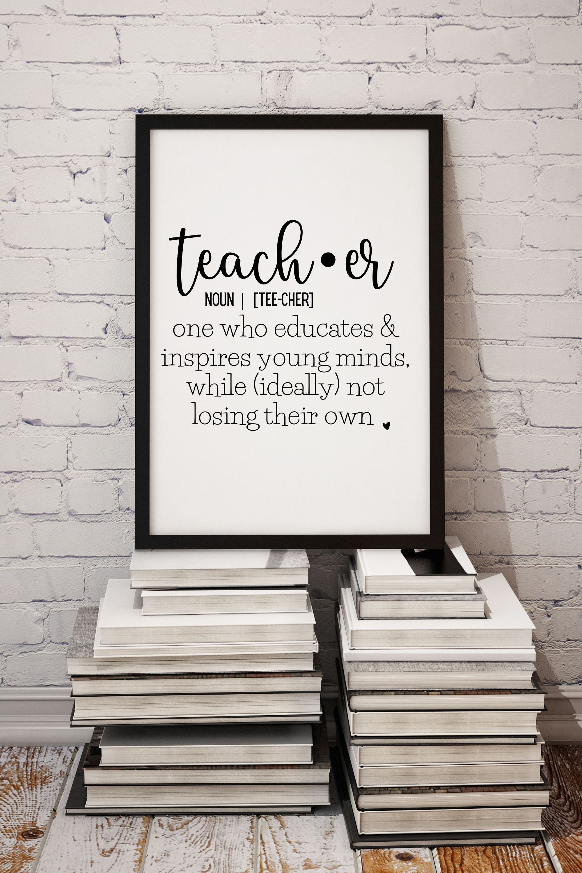 Teacher Definition Print, Dictionary Style, Educator Gift (digital ...