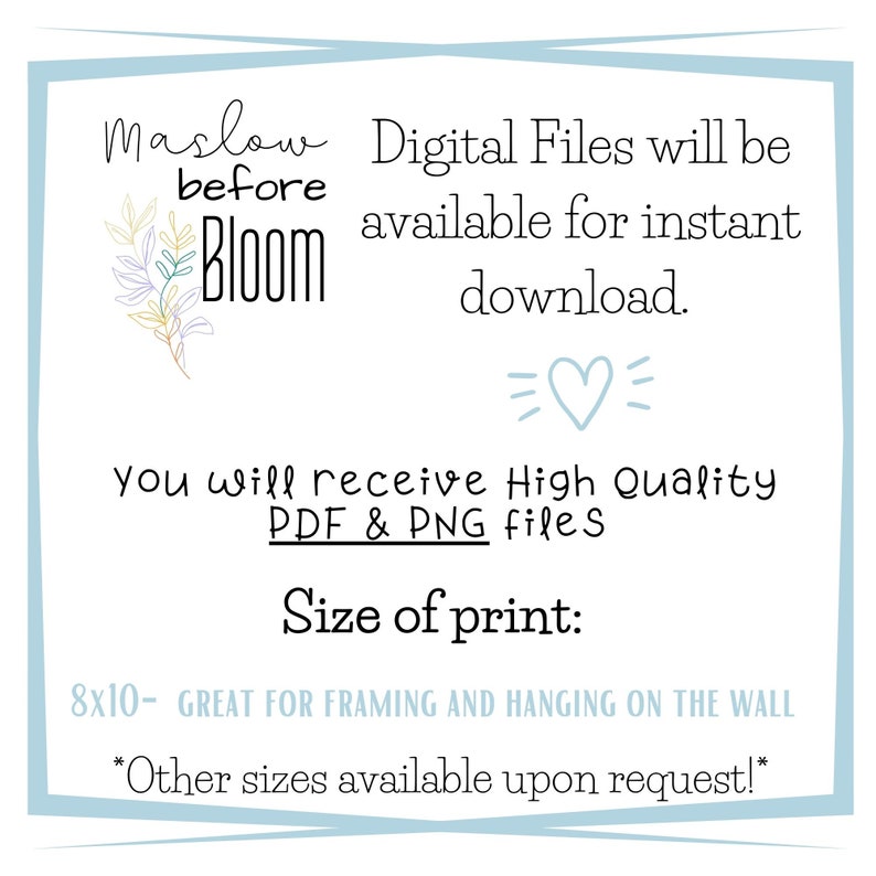 Maslow Before Bloom Quote - Etsy Australia