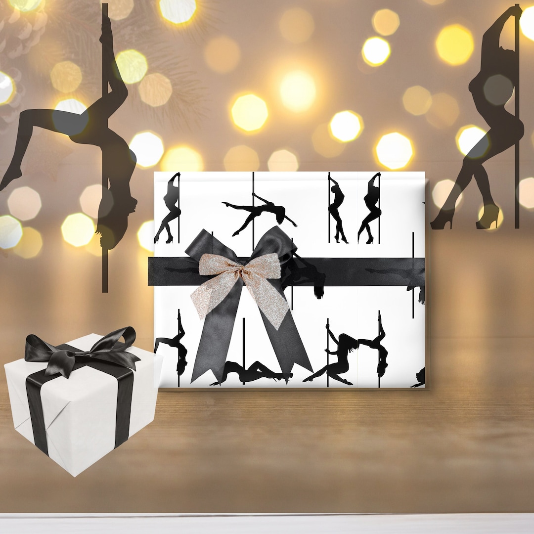Funny Wrapping Paper Pole Dancing Exotic Dancer Christmas - Etsy