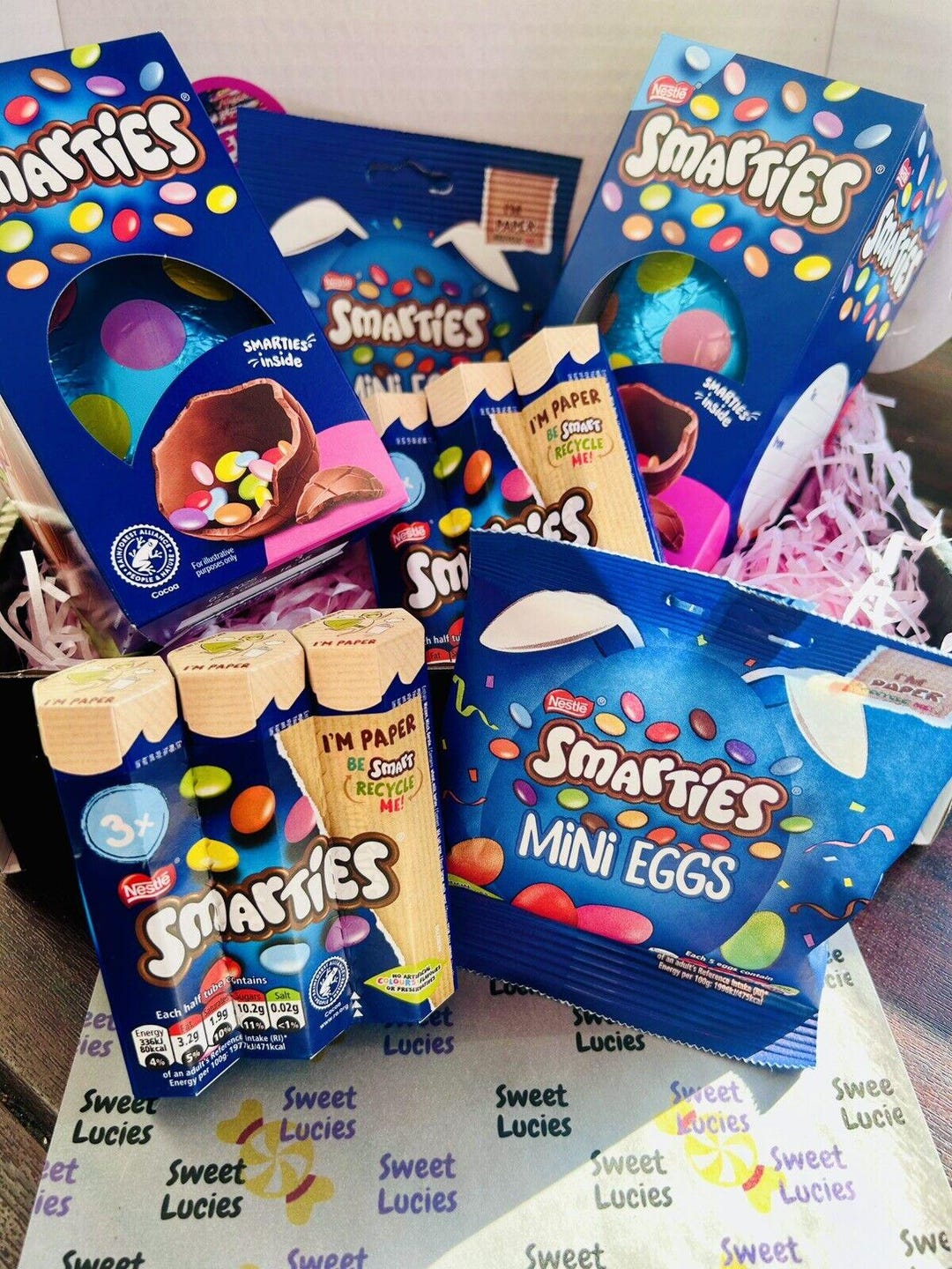 Smarties Mini Egg Mega Gift Box With Easter Eggs - Etsy UK