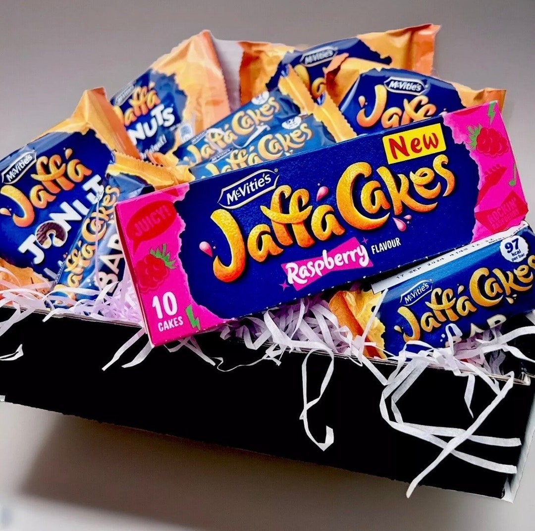 Mega Raspberry Jaffa Cake, Cake Bars & Jonuts Gift Box - Etsy