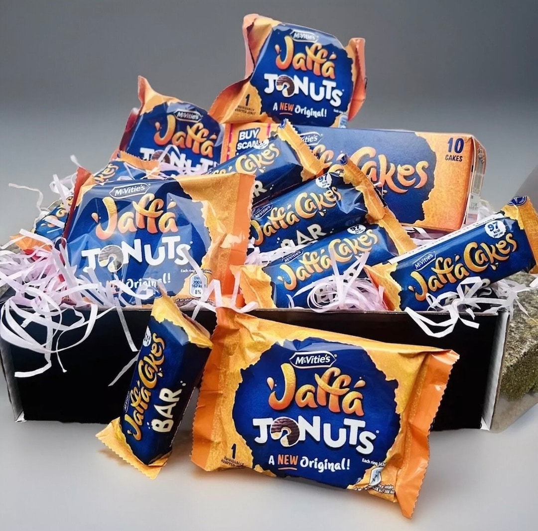 Mega Jaffa Cake, Cake Bars & Jonuts Gift Box - Etsy