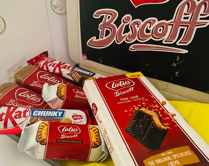 LOTUS Biscoff Gift Box Inc, Biscoff Chocolate Bar /christmas Hamper ...