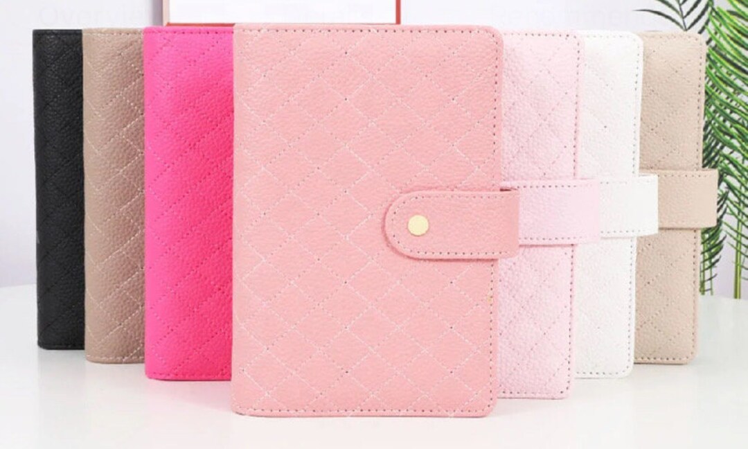 Quilted Budget Binder Custom With Gold Hardware and Pockets - Etsy