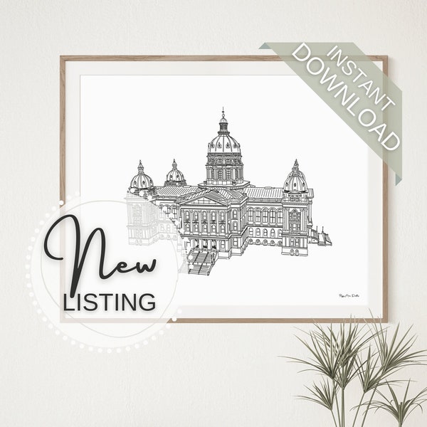 Iowa State Capitol - Etsy