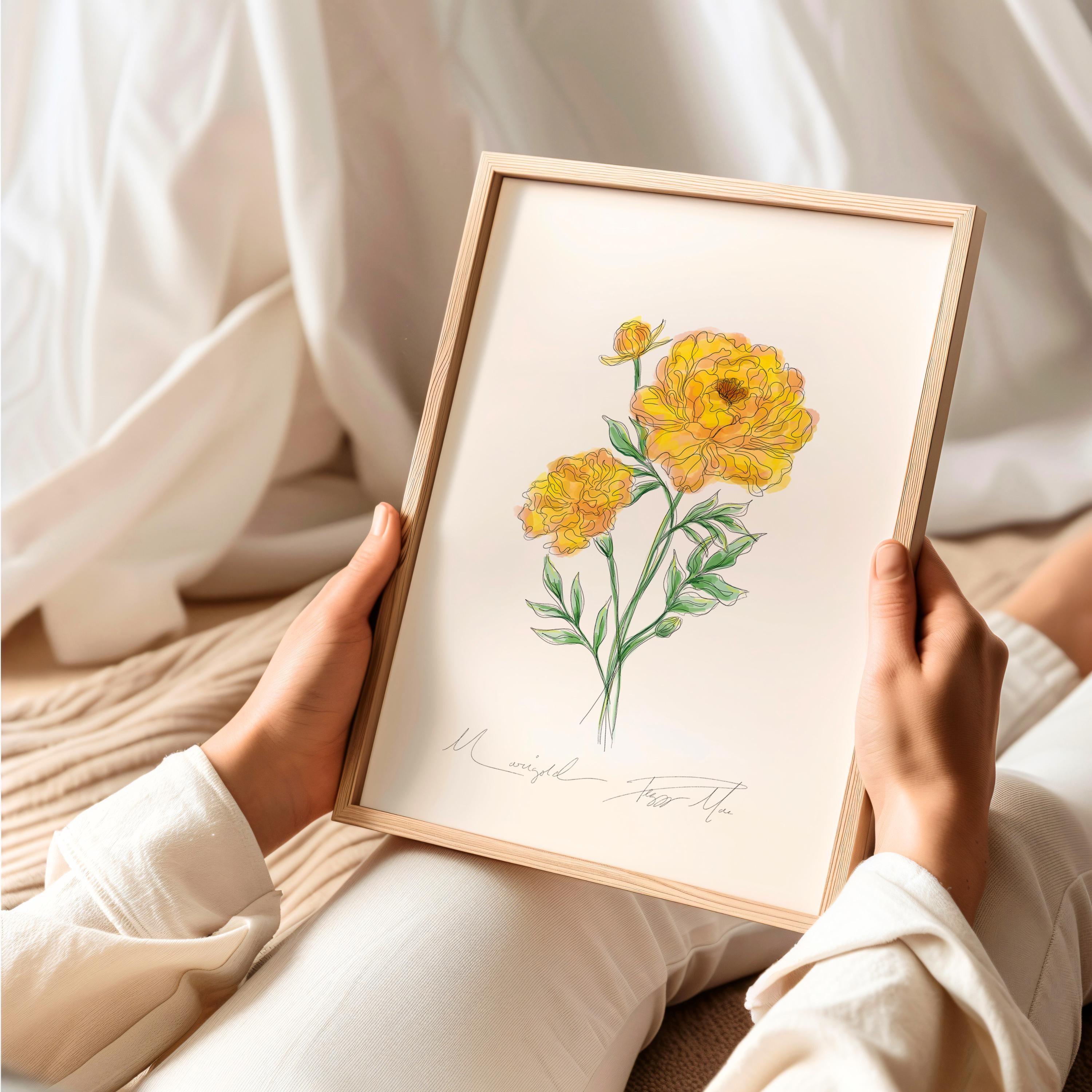 Marigold | October Birth Flower - Etsy