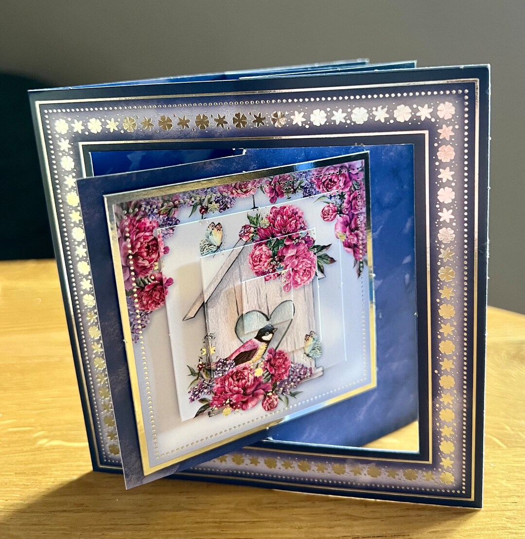 Bird House Concertina Window Card - Etsy