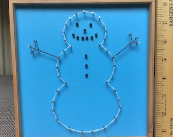 Snowman String Art - Etsy