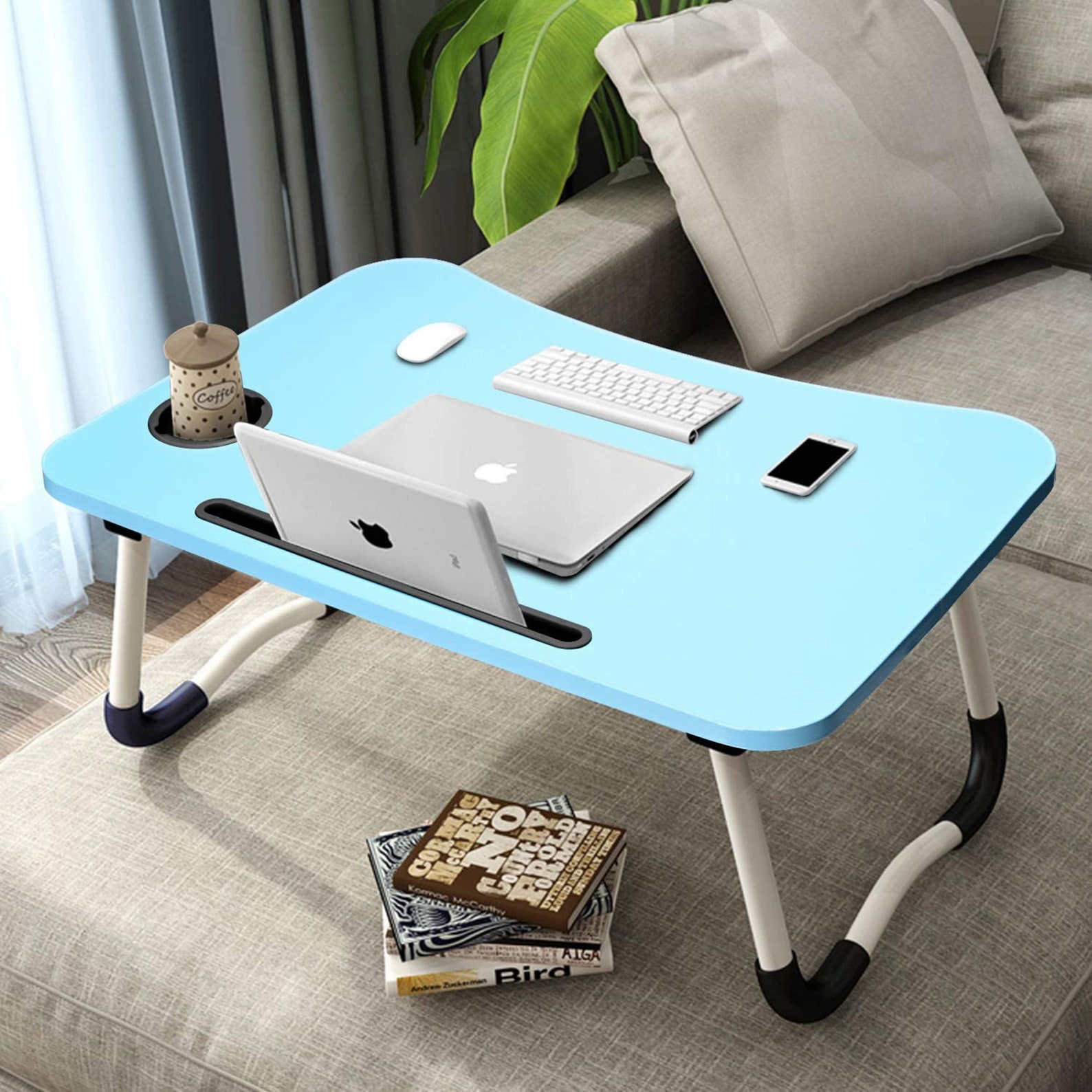 Foldable Lap Desk Multifunction Lap Table with Slot and Cup | Etsy